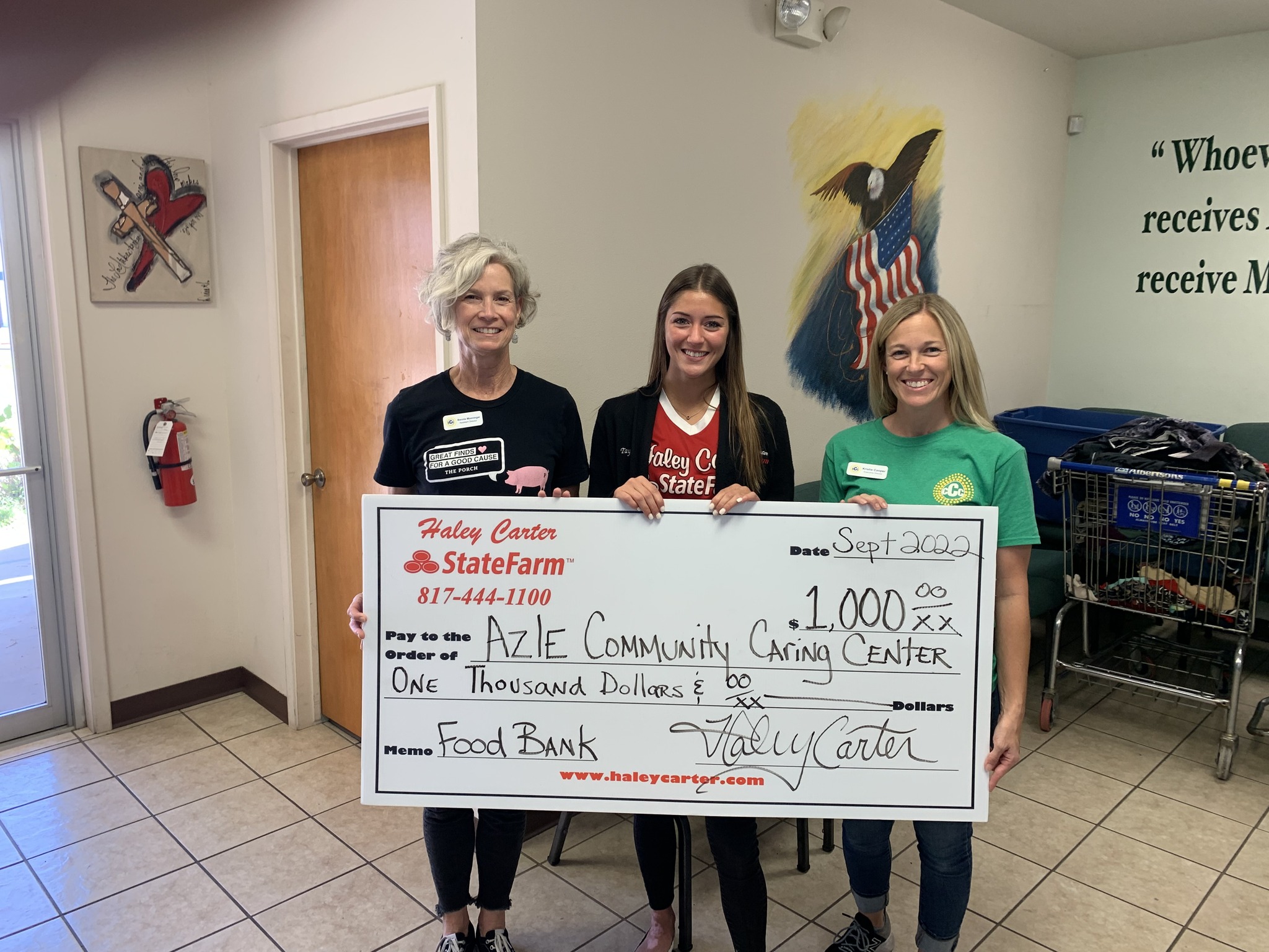 Haley Carter State Farm Insurance of Azle Honors CCC on # ...